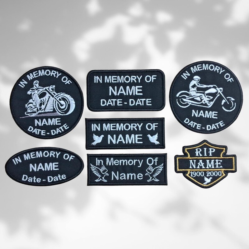 Biker Memorial Patch - Etsy
