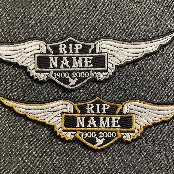 Biker Memorial Patch - Etsy