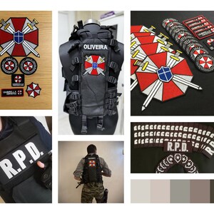 Umbrella UBCS Resident Evil UBCS Kit Cosplay 6 Pieces Embroidered Patch ...