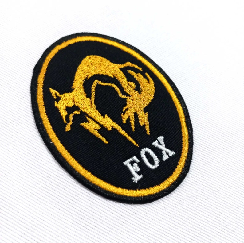 FOX - Metal Gear - Embroidered Patch - Iron/sew on - 85mm - Etsy