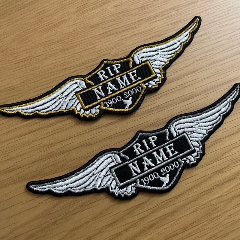 Biker Memorial Patch - Etsy