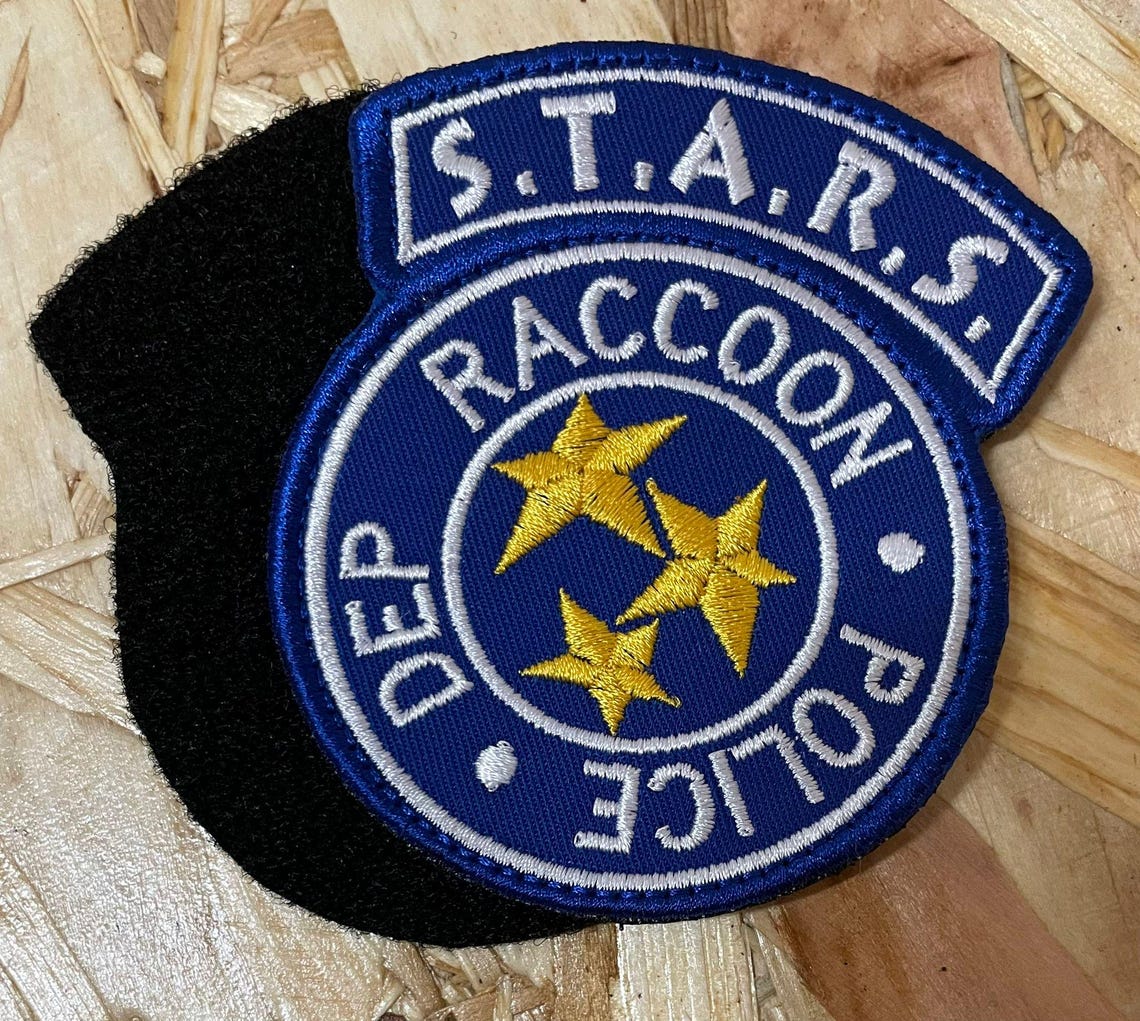 Resident Evil - STARS RPD - Hook/loop - Iron/sew on - Embroidered Patch ...