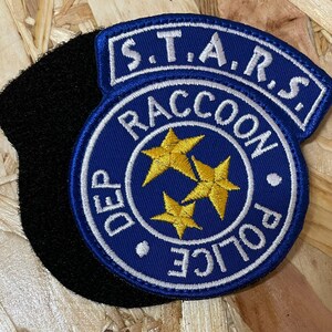 Resident Evil - STARS RPD - Hook/loop - Iron/sew on - Embroidered Patch ...