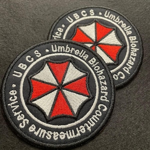 UBCS - Resident Evil - Umbrella Logo - Embroidered Patch - Iron/sew On ...