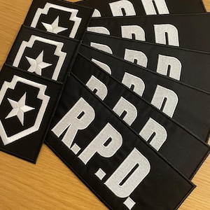 Resident Evil - RPD Kit - Embroidered Patch - Iron/sew on - Loop & Hook ...