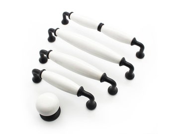 White Drawer Pulls - Etsy