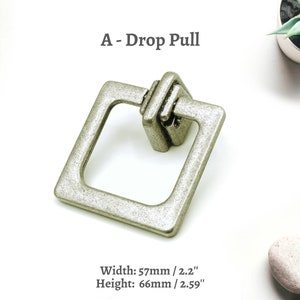 Antique Silver Pulls 5" 6.3 7.5 8.8", 128-224mm, Long Pulls, Cabinet ...