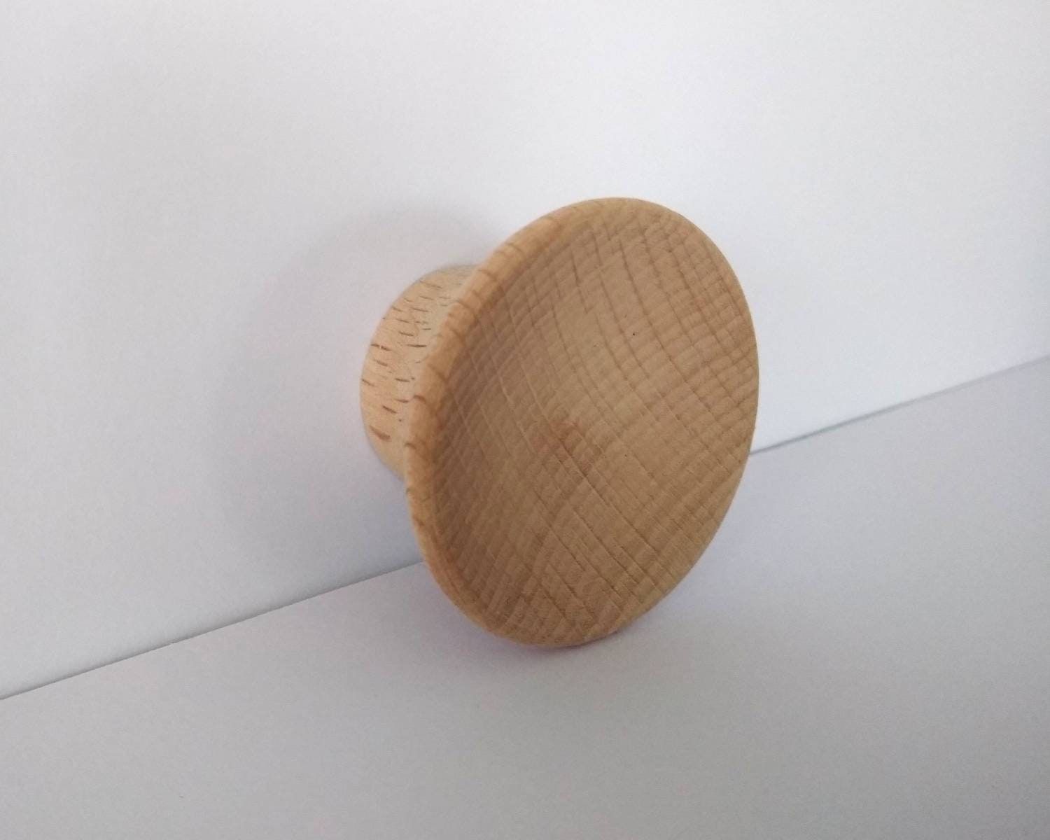 Wood Drawer Knobs Concave Knobs 1.7 1.9 45 55mm - Etsy