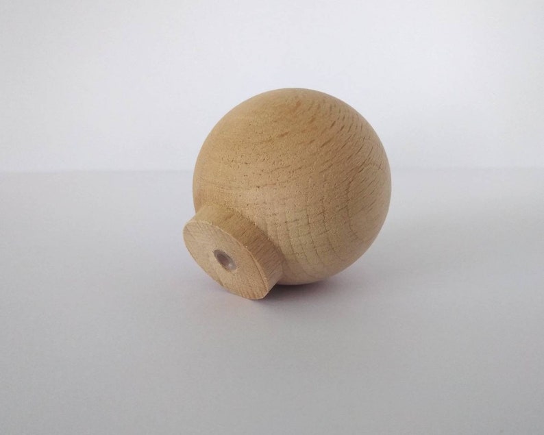 Wood Ball Knob 35mm Wood Knobs Wood Drawer Knobs Nursery - Etsy