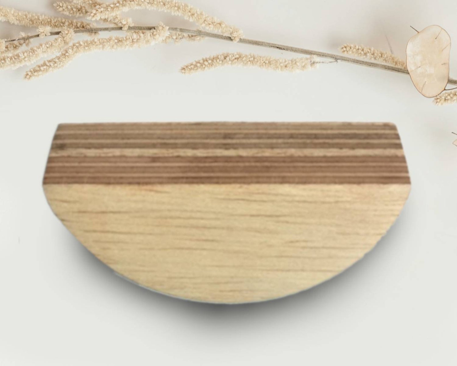 Half Circle Pull Wood Pull Handle 2.5 64mm Wardrobe | Etsy