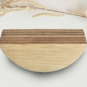 Half Circle Pull Wood Pull Handle 2.5 64mm Wardrobe | Etsy