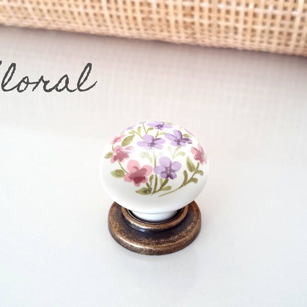 Floral Knobs - Etsy