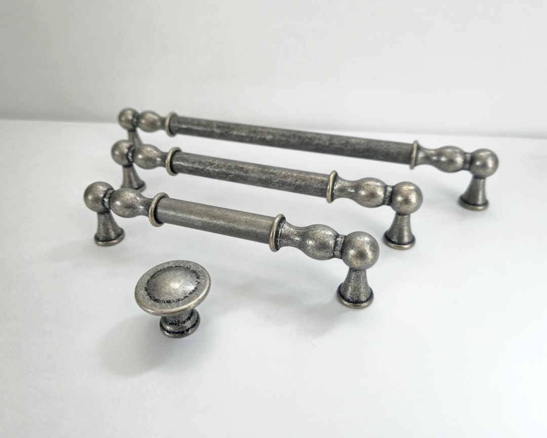 Pewter Cabinet Pulls Antique Silver Cabinet Handles and Knob Pewter Cabinet Handles Pewter ...