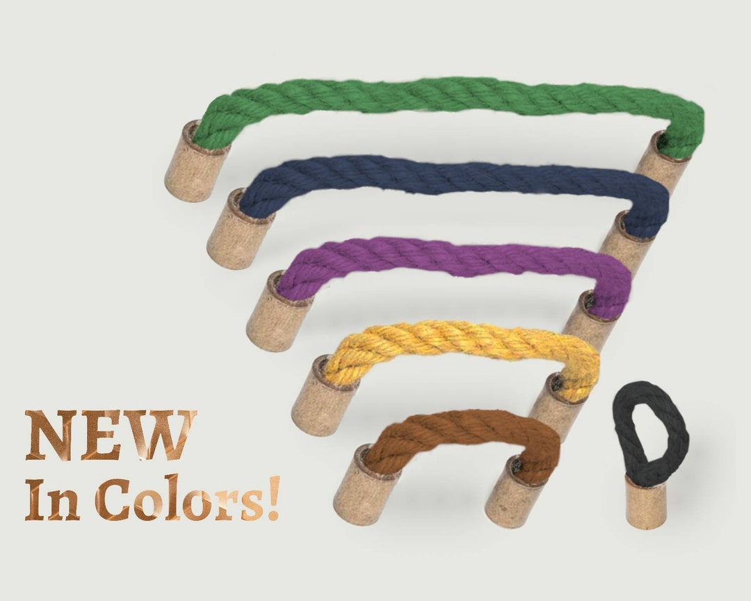 Rope Drawer Pulls 2.5 3 3.75 5 6.3 Nautical Pulls, Drawer Pulls ...