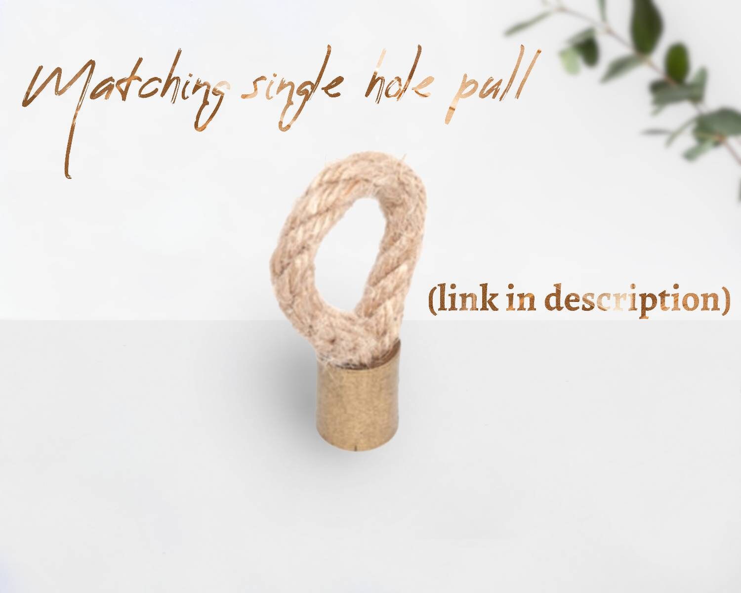 Rope Drawer Pulls 2.5 3 3.75 5 | Etsy