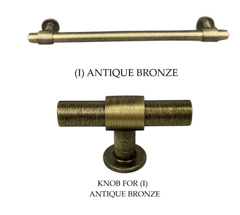 Long Metal Cabinet Pull: Chrome, Black, Antique Bronze, Brushed Brass ...