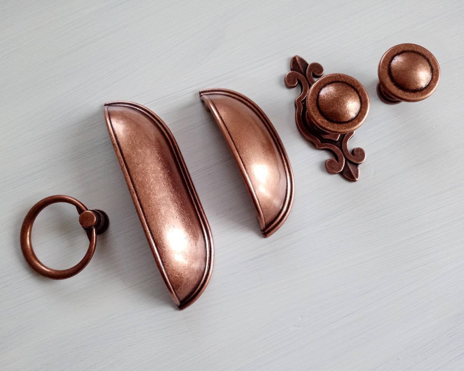 Shell Cup Cabinet Pulls - Etsy