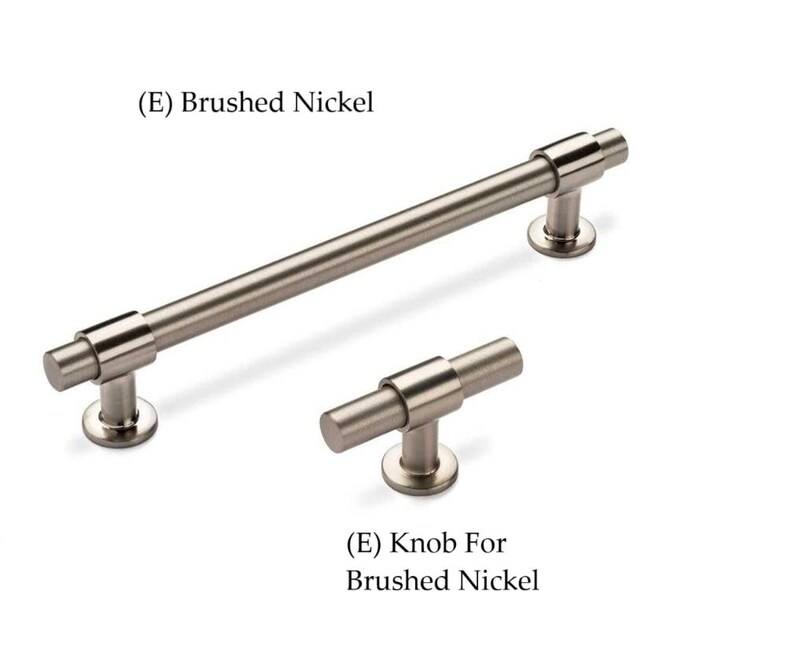 Long Metal Cabinet Pull: Chrome, Black, Antique Bronze, Brushed Brass ...
