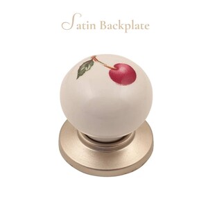 Fruit Knobs Cherry Knob Porcelain Knobs Vintage Style Fruit Drawer ...