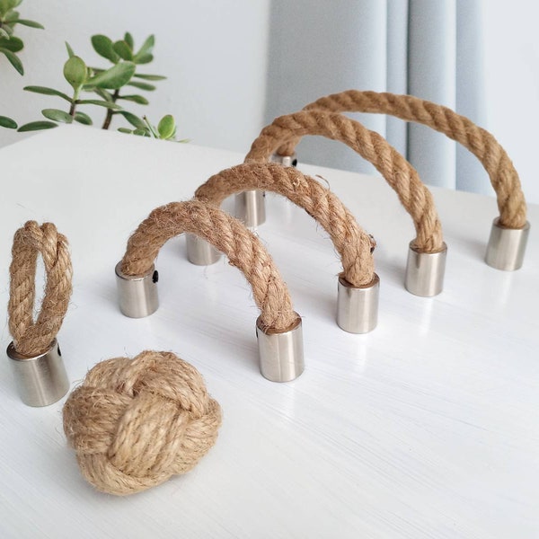 Rope Drawer Pulls - Etsy