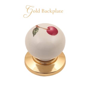 Fruit Knobs Cherry Knob Porcelain Knobs Vintage Style Fruit Drawer ...