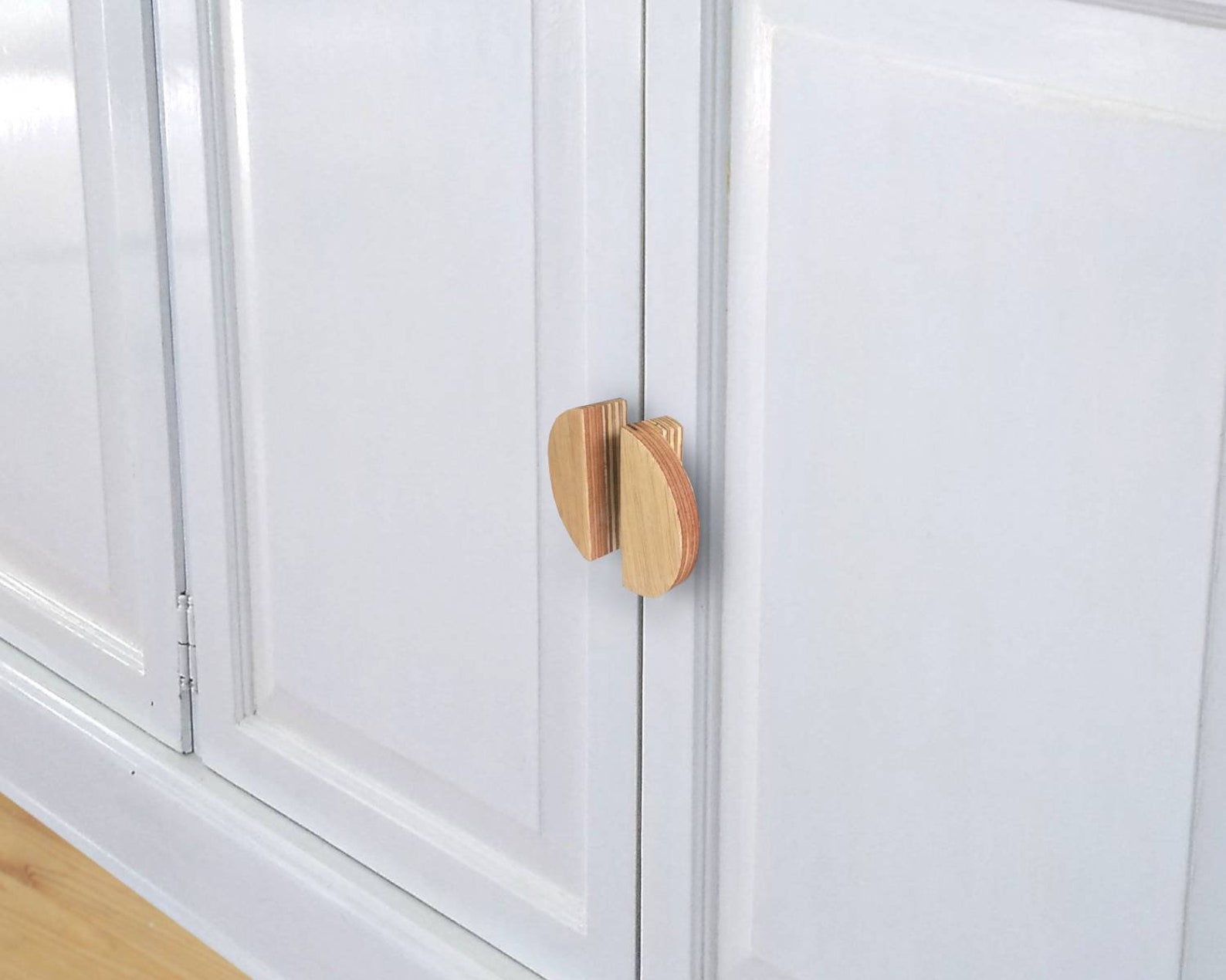 Half Circle Pull Wood Pull Handle 2.5 64mm Wardrobe - Etsy