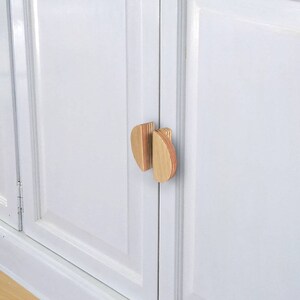 Half Circle Pull Wood Pull Handle 2.5 64mm, Wardrobe Semi Circle ...