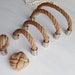 Rope Pulls Nickel, Rope Drawer Pulls, Coastal Drawer Pulls, Nautical ...