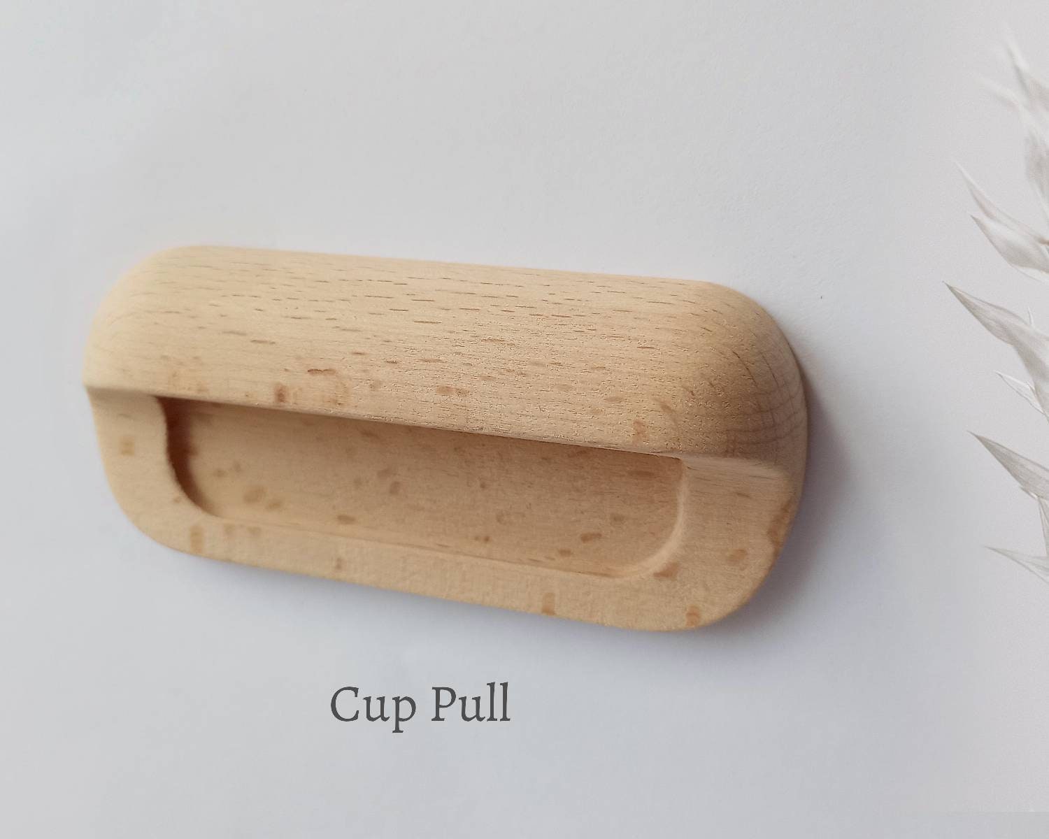 Wood Cup Pull 2.5 64mm Wood Knobs and Pulls - Etsy