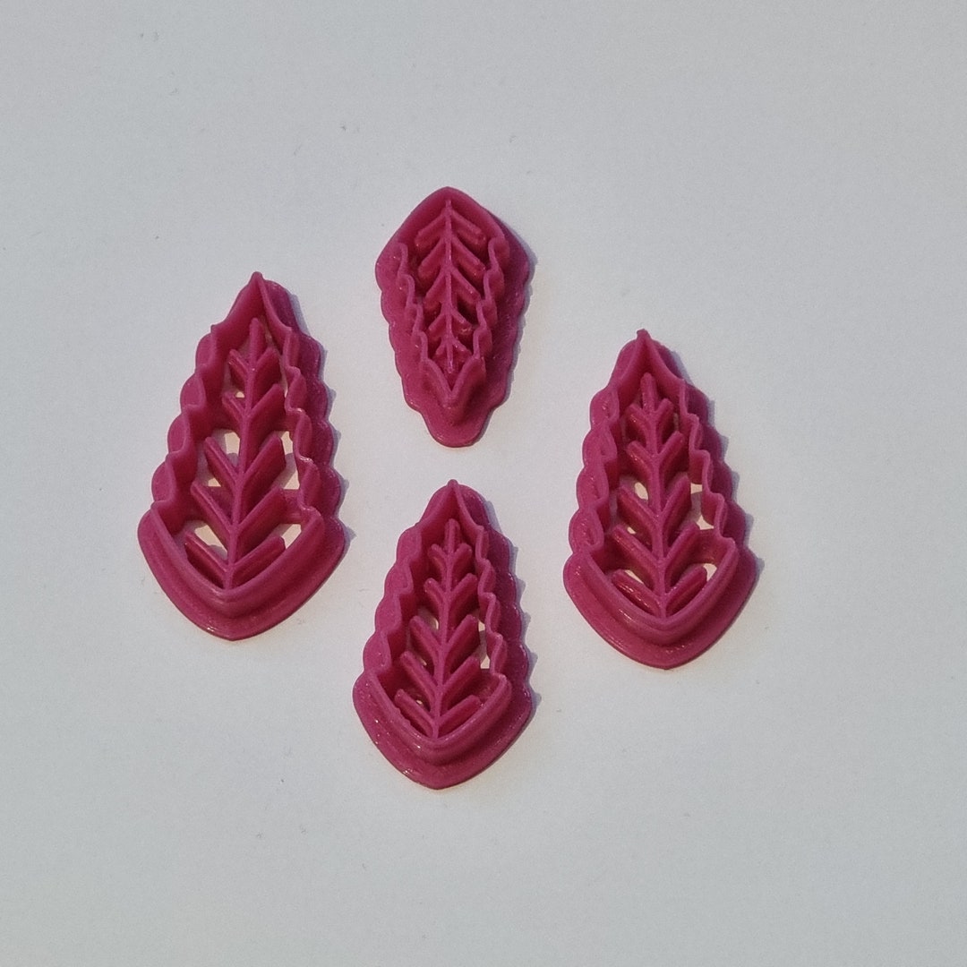 Leaf Clay Cutters, Winter Clay Cutters, Unique Cutters, Polymer Clay ...