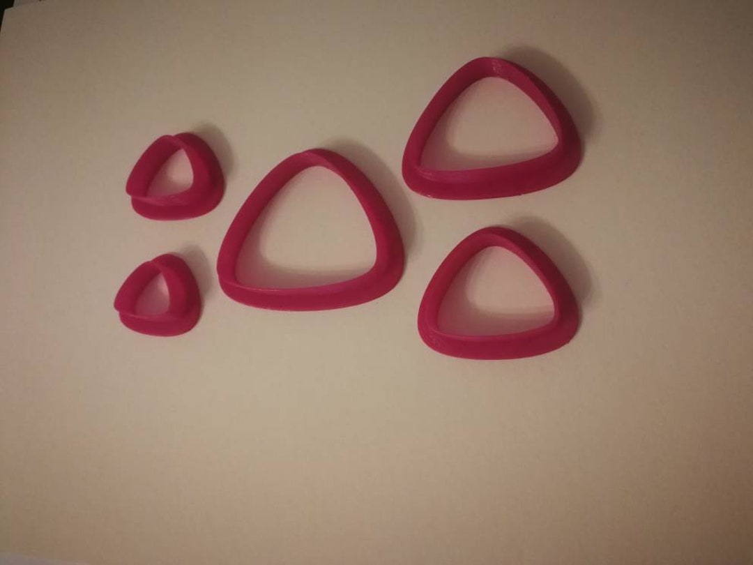 Triangle Clay Cutters With Rounded Edges, Polymer Clay Cutters, Cookies ...