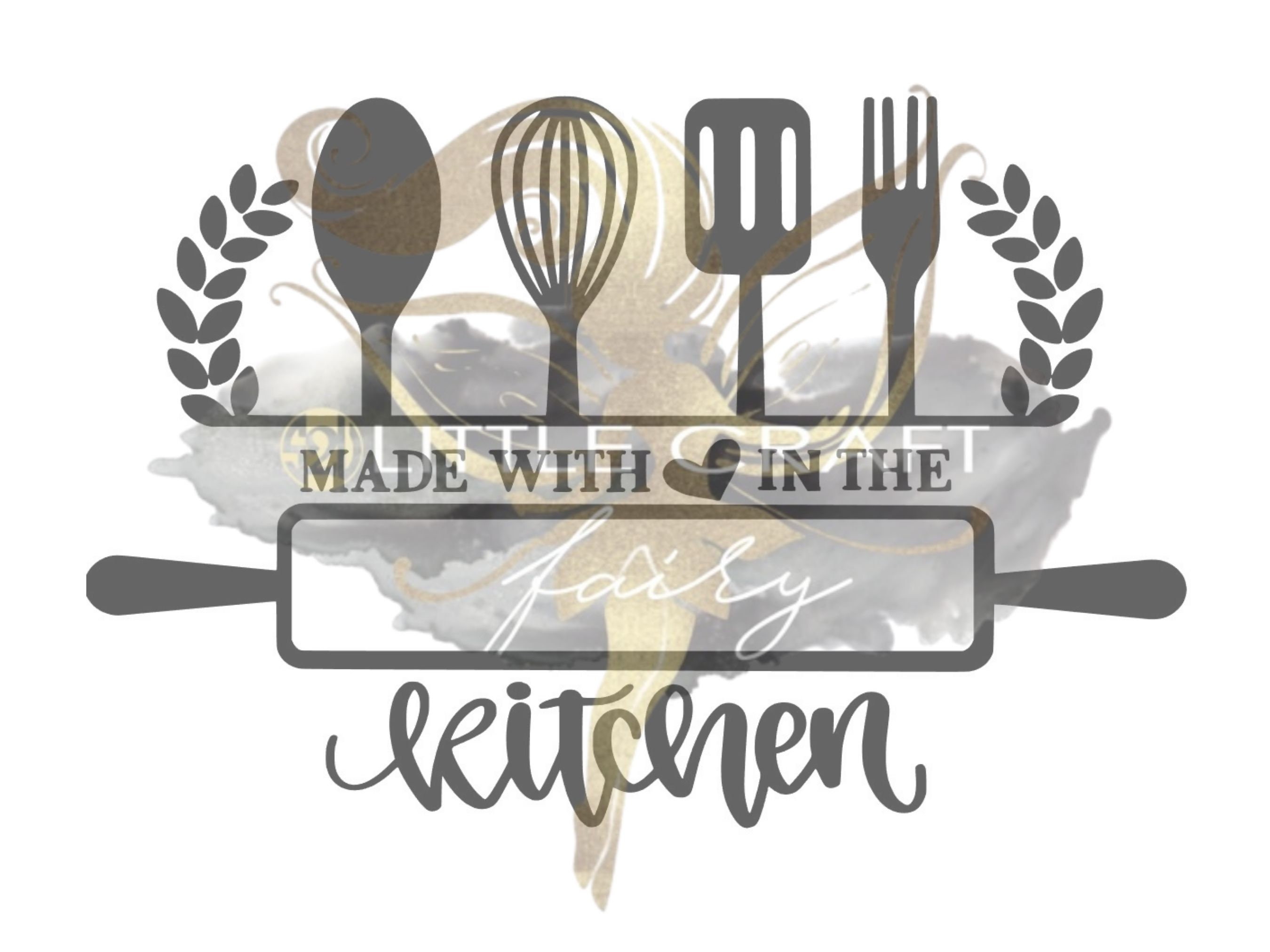 SVG DIGITAL FILE Made With Love in Kitchen - Etsy