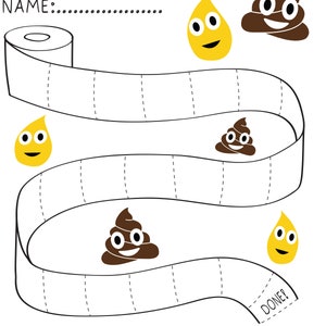 Potty Training Chart | Sticker Chart | Learn to Go to the Bathroom ...