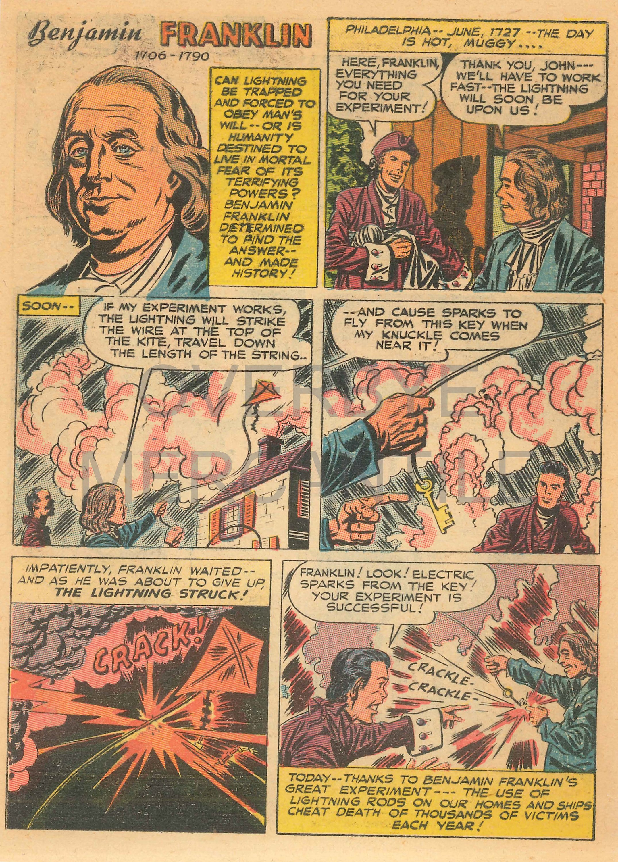 Descarga digital Benjamin Franklin Comic | Etsy