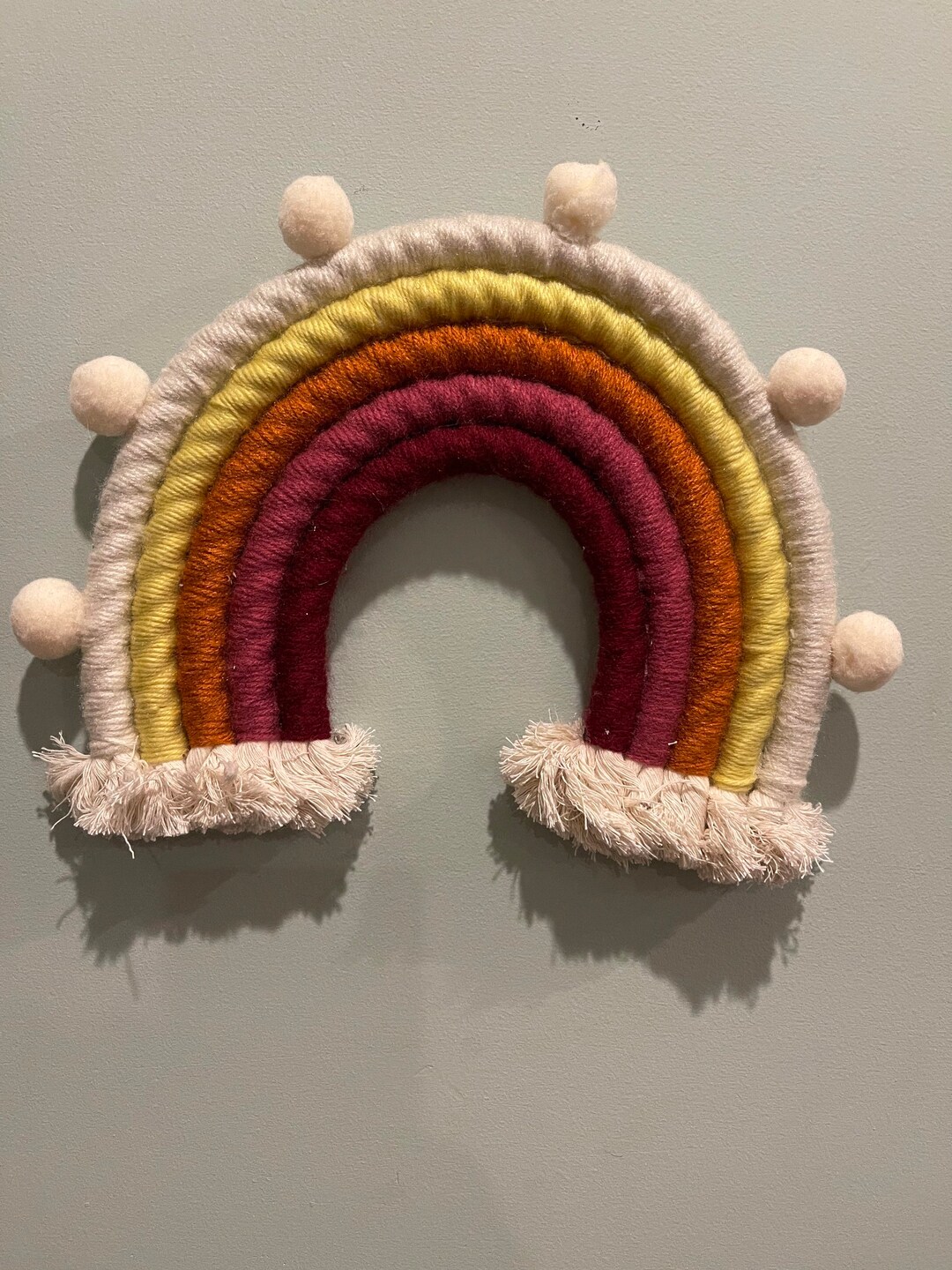 Rainbow Macrame - “sun” - Etsy