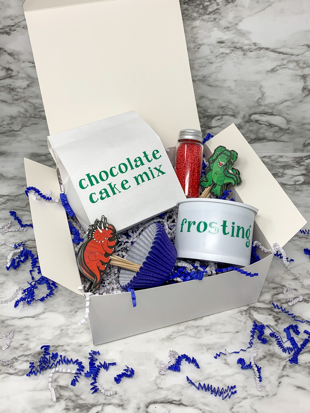 Dinosaur Cupcake Kit | Birthday Baking Kit | Kid's Cupcake Kit ...