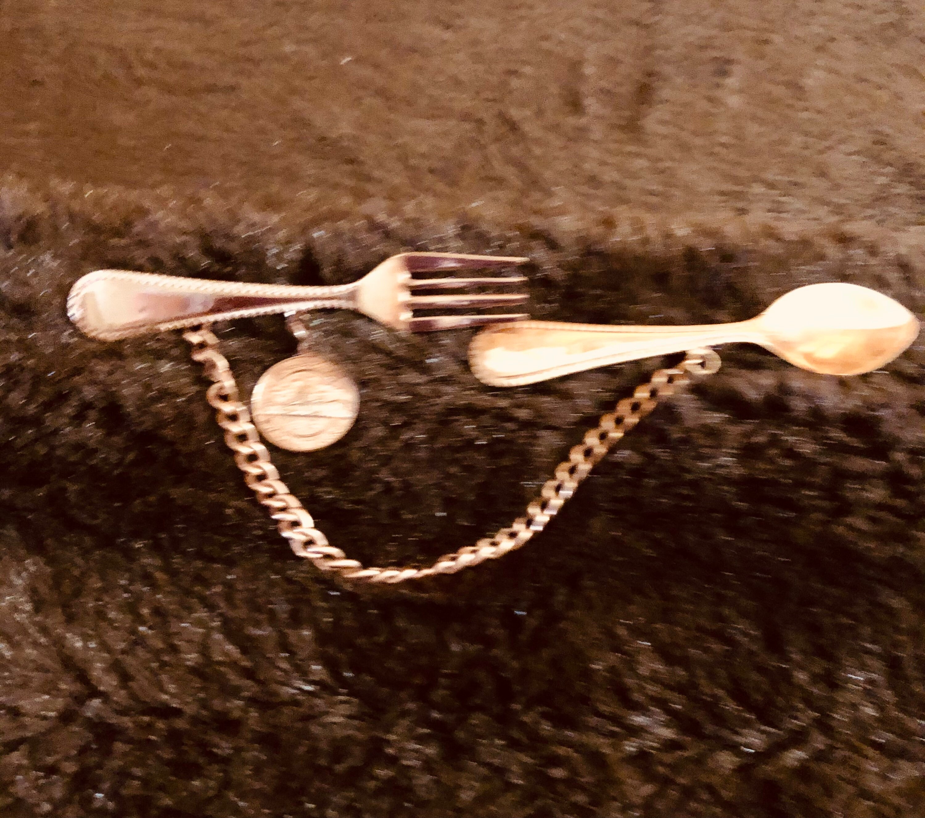Vintage Copper tone Spoon & Fork souvenir from the US Capital ...