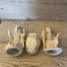 Vintage White Iridescent Glazed Ceramic 3 Piece Nativity Set - Etsy