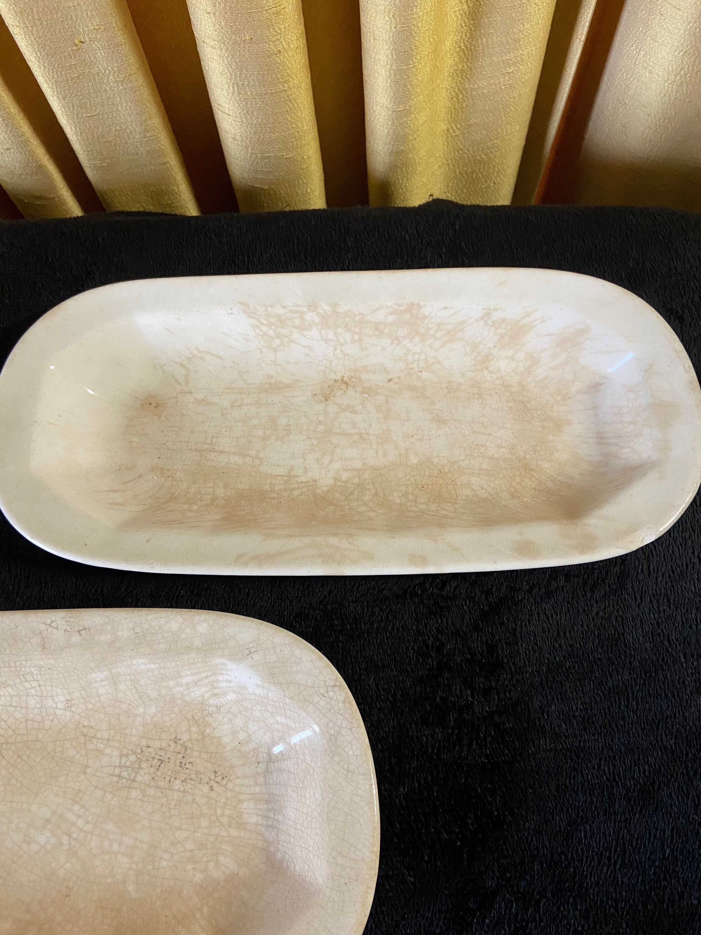 Vintage Edward Knowles China Platters - Shabby Chic Kitchen Decor, Set ...