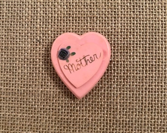 Vintage Circa 1950's to 1960s mother Pin Heart Locket, Unmarked but ...