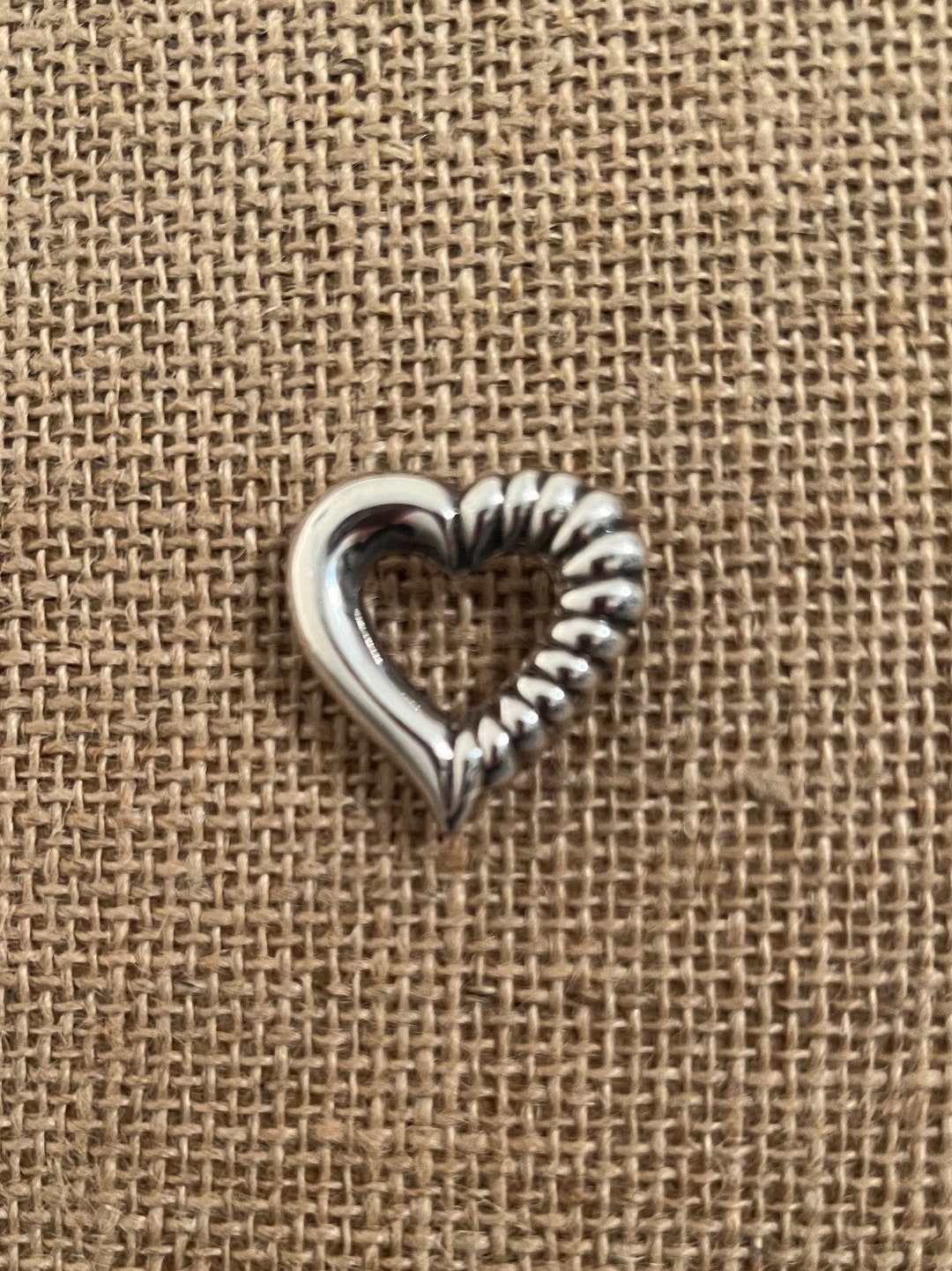 Vintage Sterling Silver Heart Pin / Pendant / Vintage Jewelry - Etsy