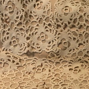 Vintage Lot of Lace Doilies/ Hand Crochet Large Lace Doilie / - Etsy