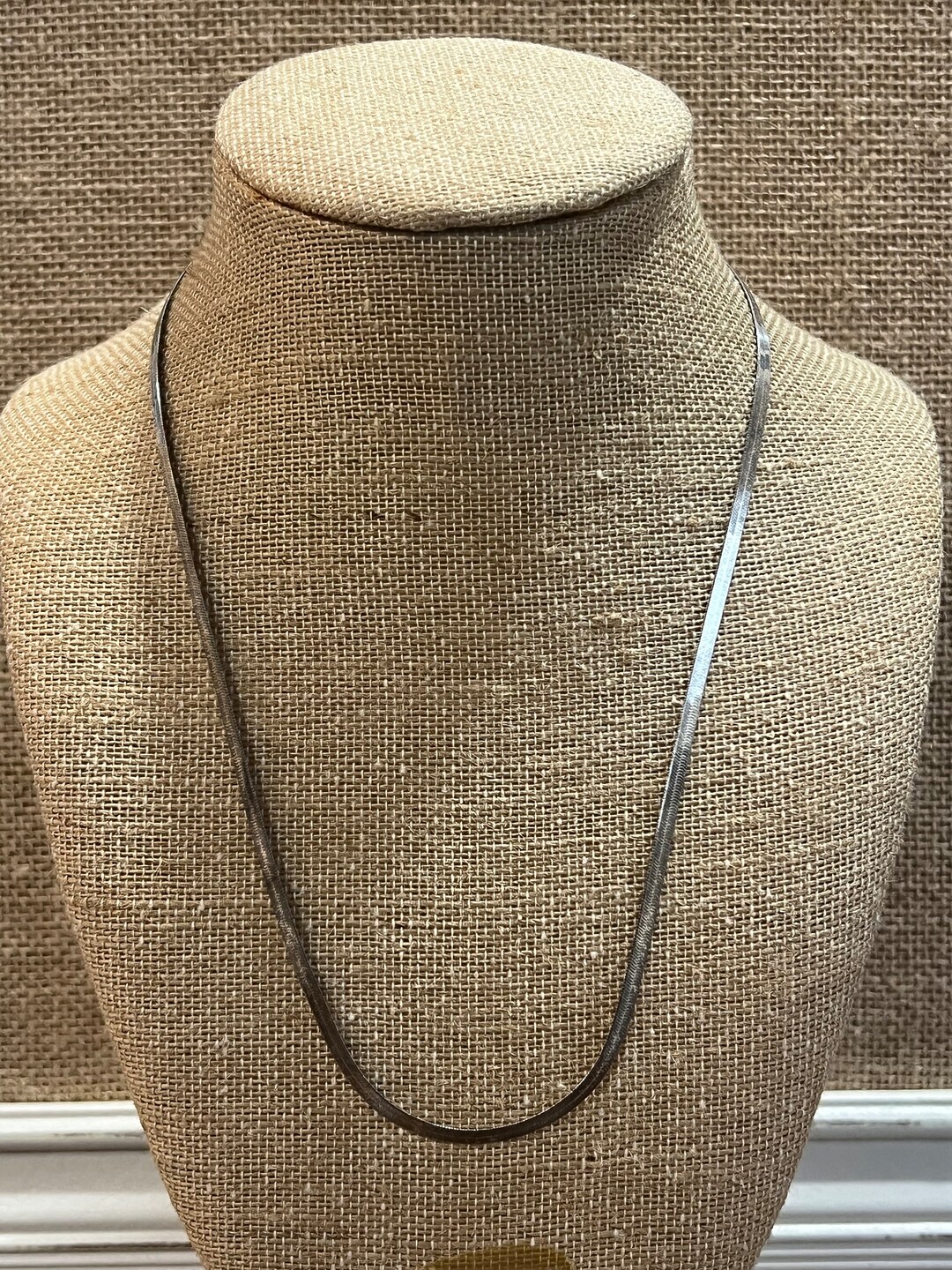 Vintage Sterling Silver Greek Key Design Herringbone Chain - Etsy