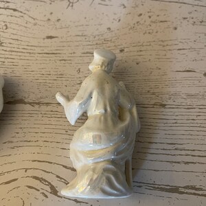 Vintage White Iridescent Glazed Ceramic 3 Piece Nativity Set - Etsy