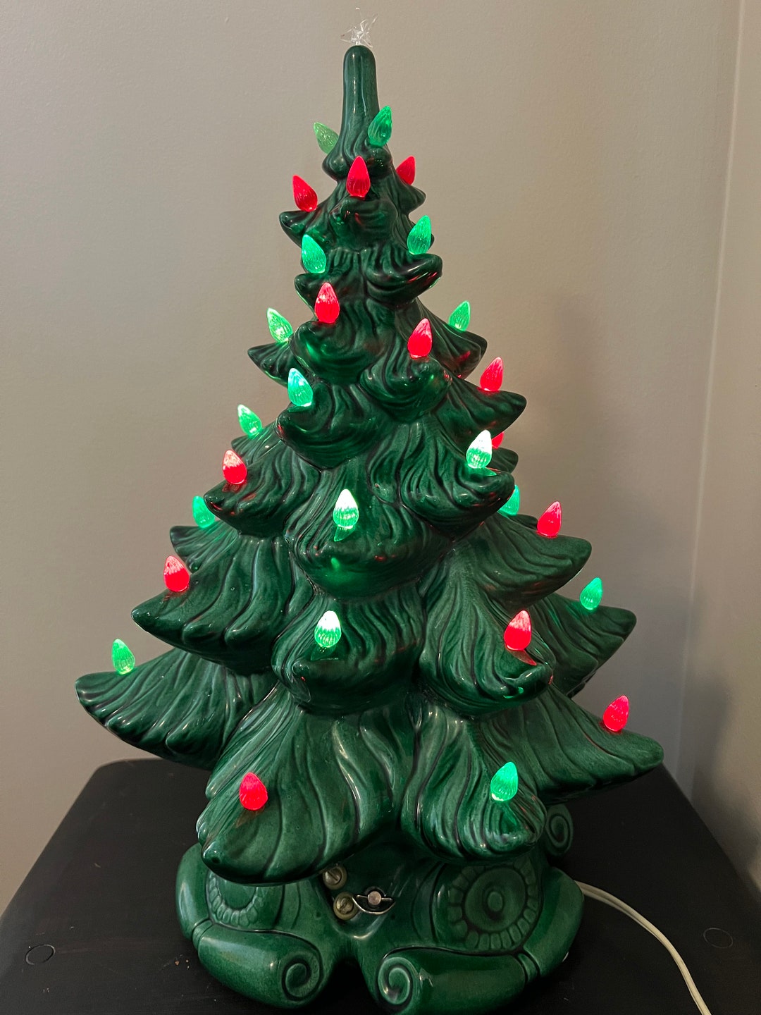 Vintage Atlantic Mold Ceramic Musical Christmas Tree - Etsy