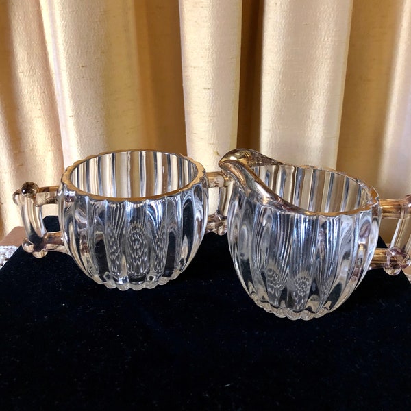 Depression Glass With Gold Trim - Etsy