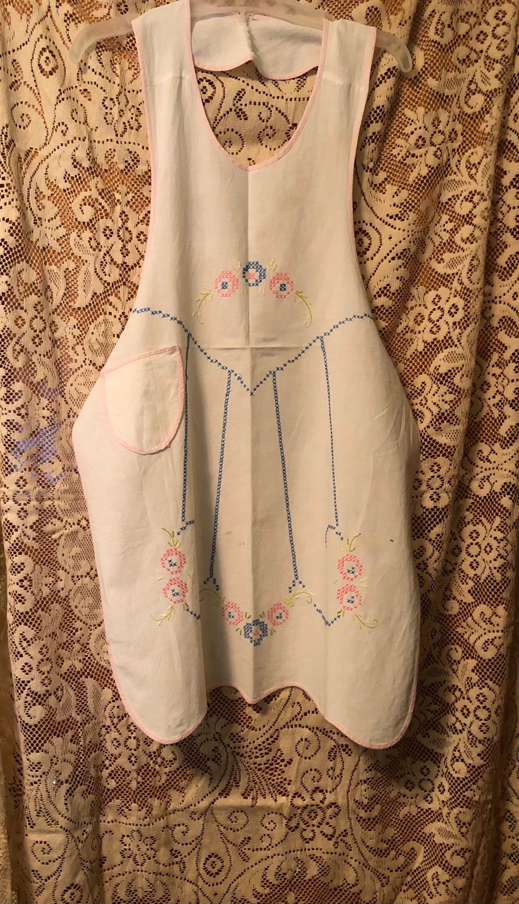 Vintage Embroidered Cotton Kitchen Apron/ Mothers Day Gift - Etsy