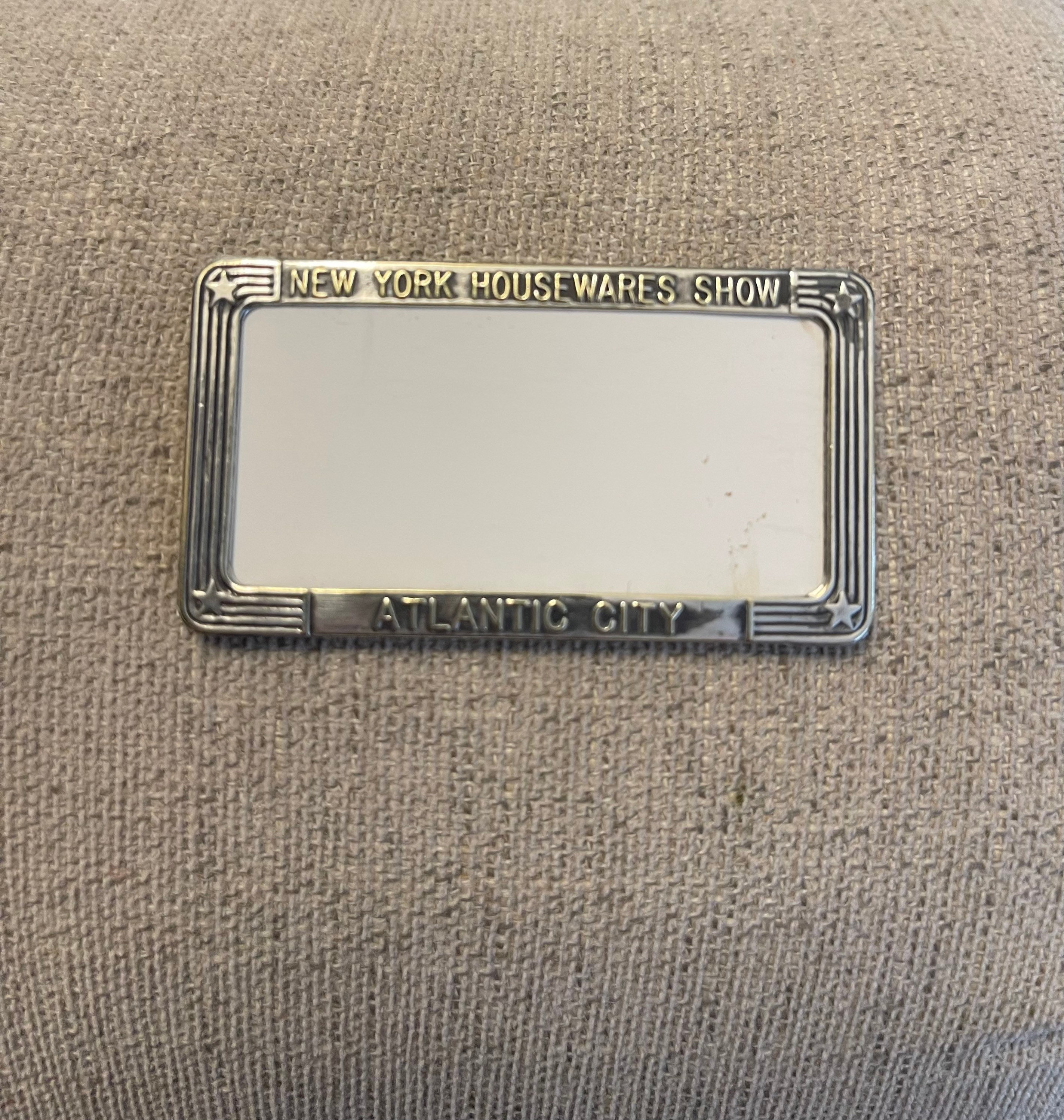 Vintage Silver-plate Name Tag From the New York House Wares - Etsy