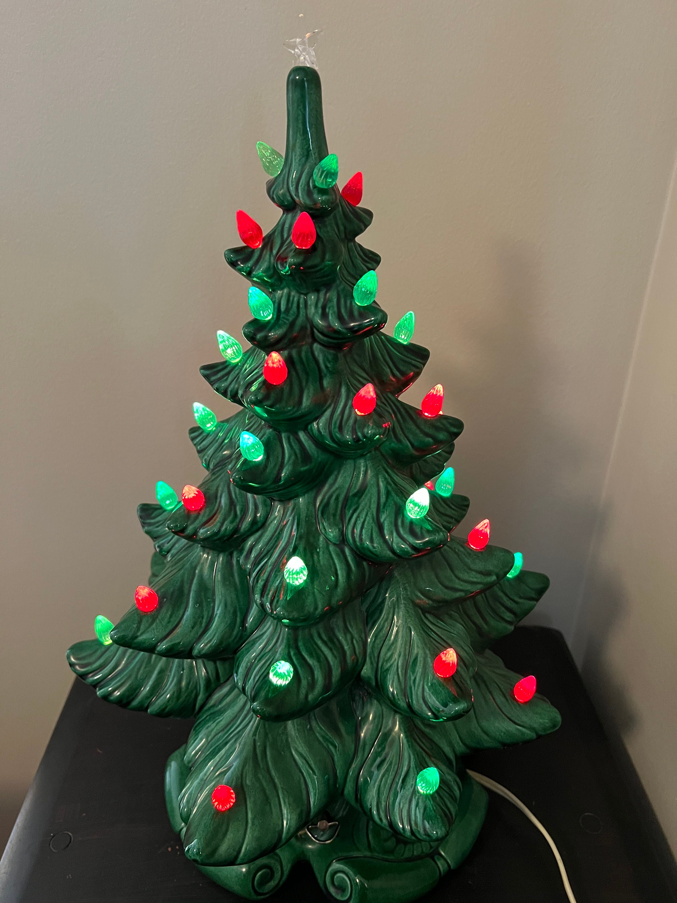 Vintage Atlantic Mold Ceramic Musical Christmas Tree - Etsy