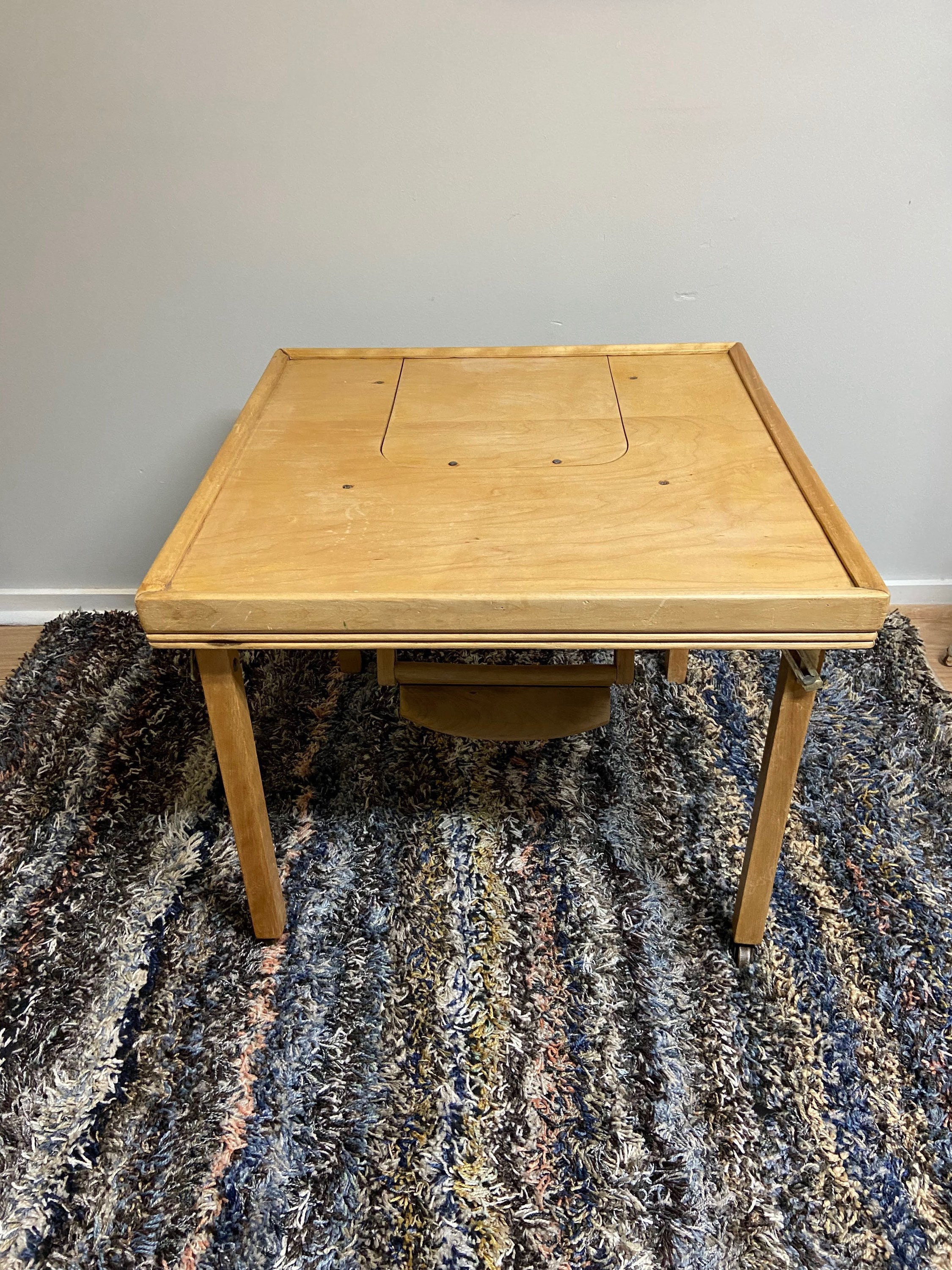 Antique 1940's Wooden Childs Table With Built in Seat - Etsy